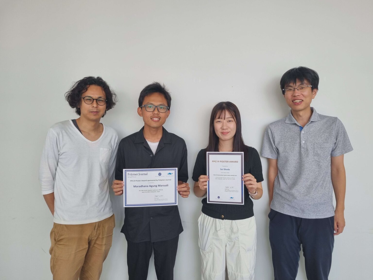 博士前期（修士）課程2年 正田 晟さ んが The 19th Pacific Polymer Conference (PPC19) において ...